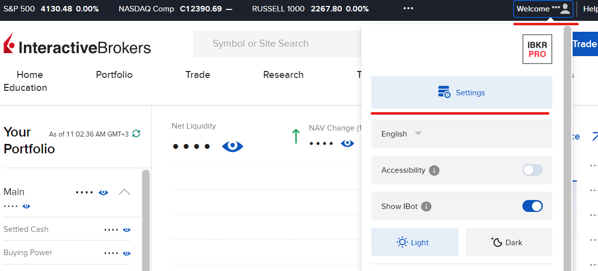 How to connect your Interactive Brokers account